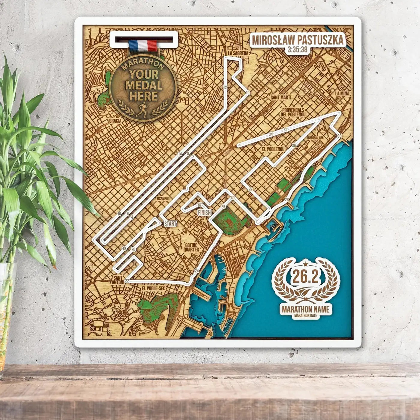 3D Wooden Maps – Personalized Layered Wood Art – Custom Wood Maps