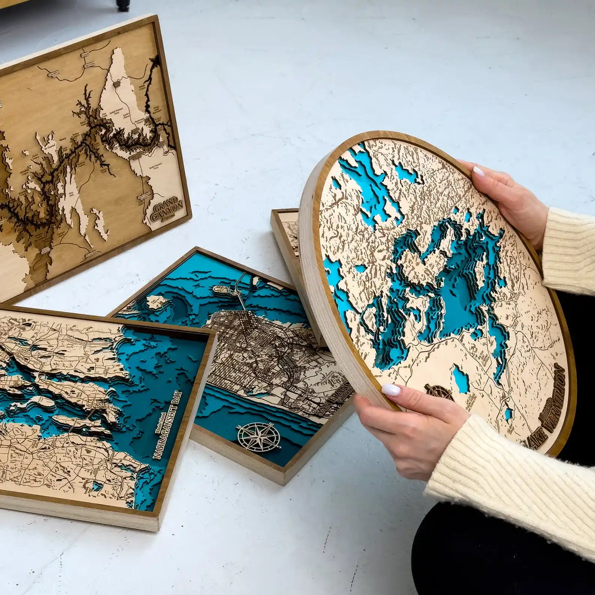 Lake Vermilion Wooden Map - Custom 3D Wood Carved Wall Art – Custom ...