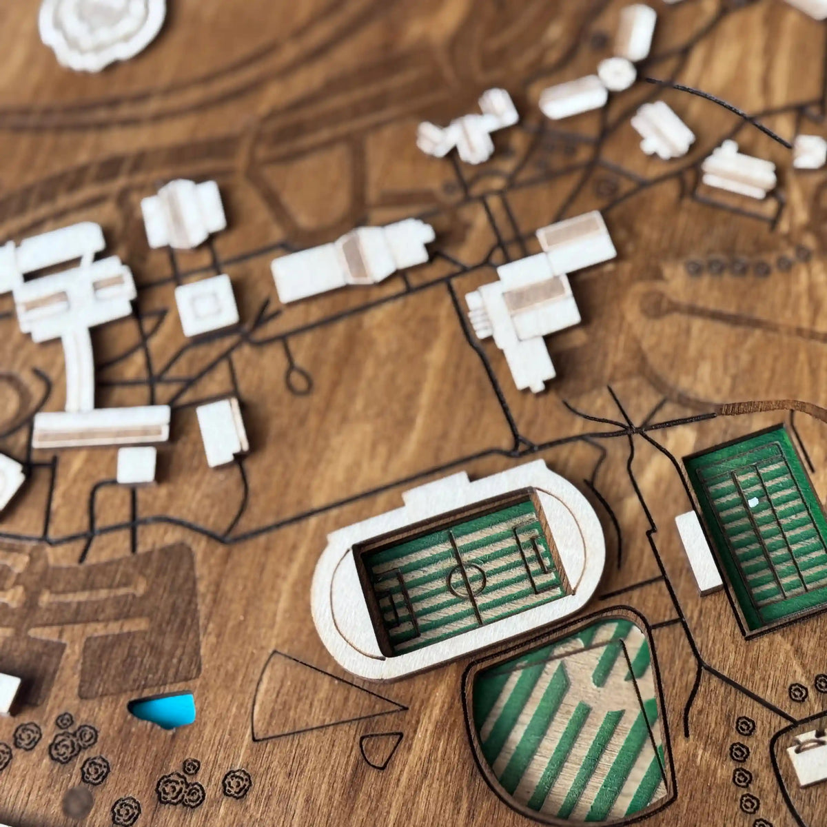 3D Wooden Map of Utica University Campus – Handcrafted Wall Art ...